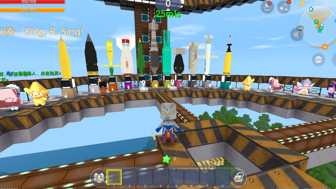 迷你世界奥特曼:核弹测试,小夕第一次了解到这么多的核弹!