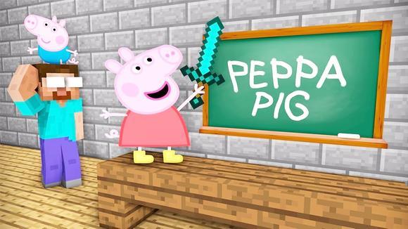 我的世界MC动画:怪物学院 小猪佩奇对英雄