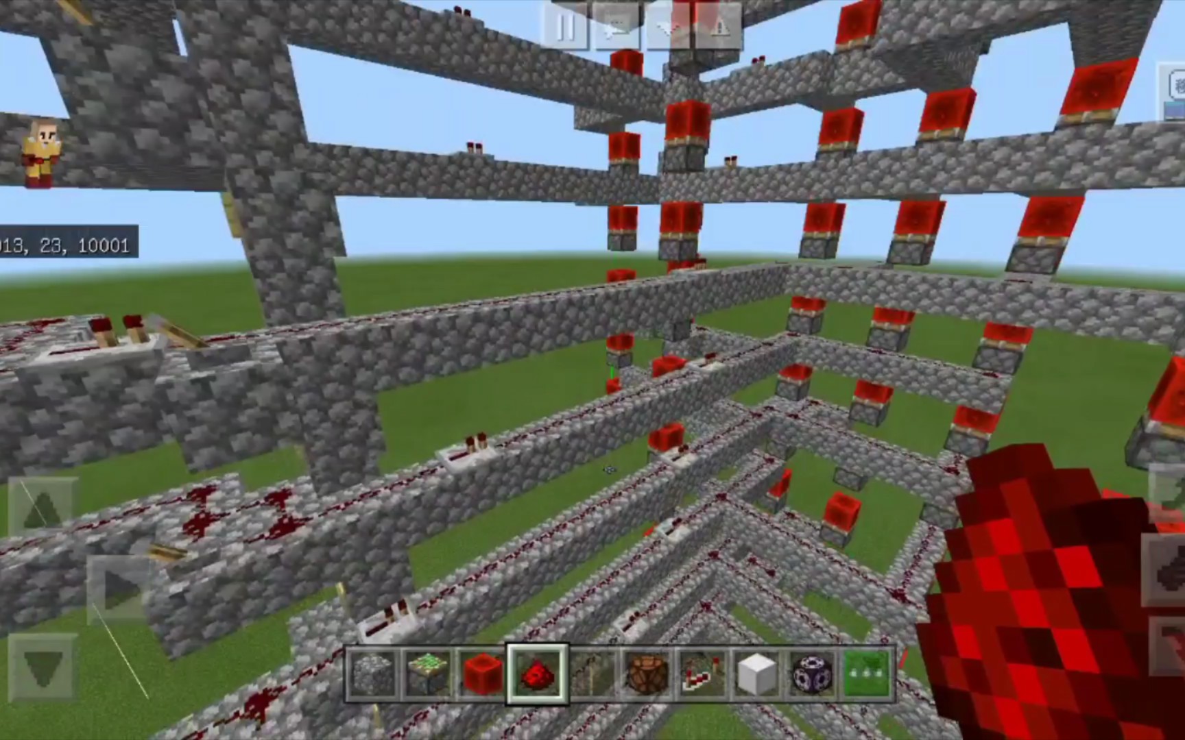 我的世界 红石数字显示器