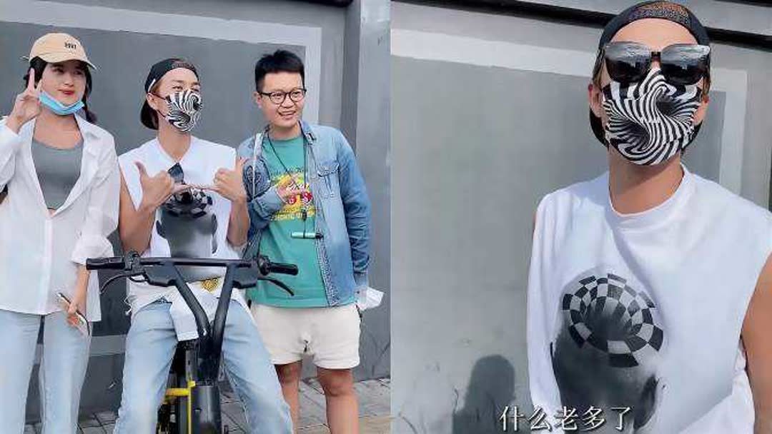 吴克群骑车外出被偶遇,装扮太年轻不敢认,粉丝认为本人老多了