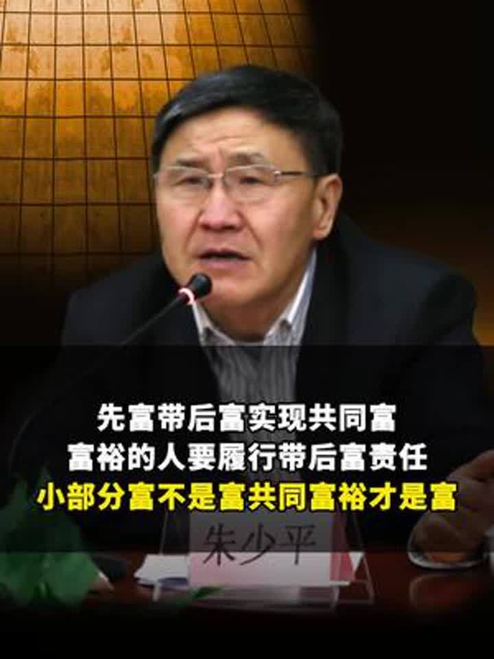 ...实现共同富,富裕的人要履行带后富责任,小部分富不是富共同富裕才是...