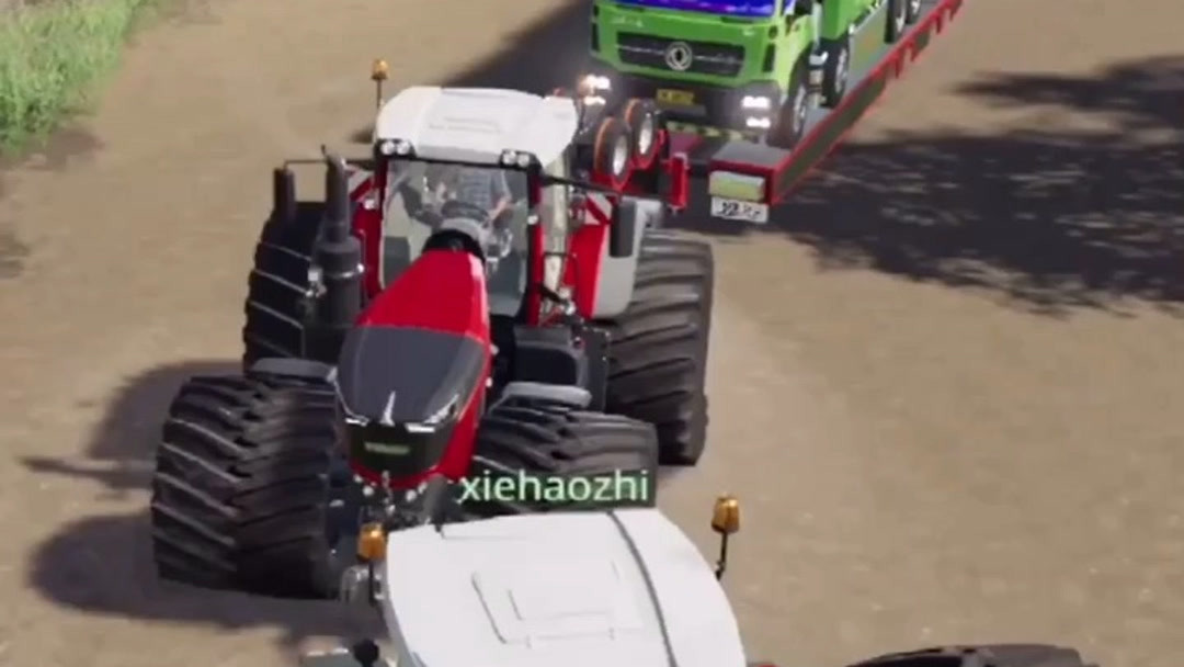 前拉后推,用了三辆车都拉不动,这是装了多少煤,游戏名模拟农场19