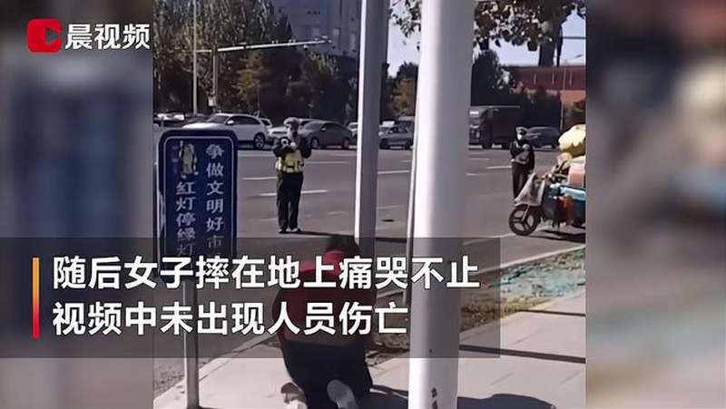 女子骑三轮车逆行被查当街持斧追砍交警 已被移送公安处理