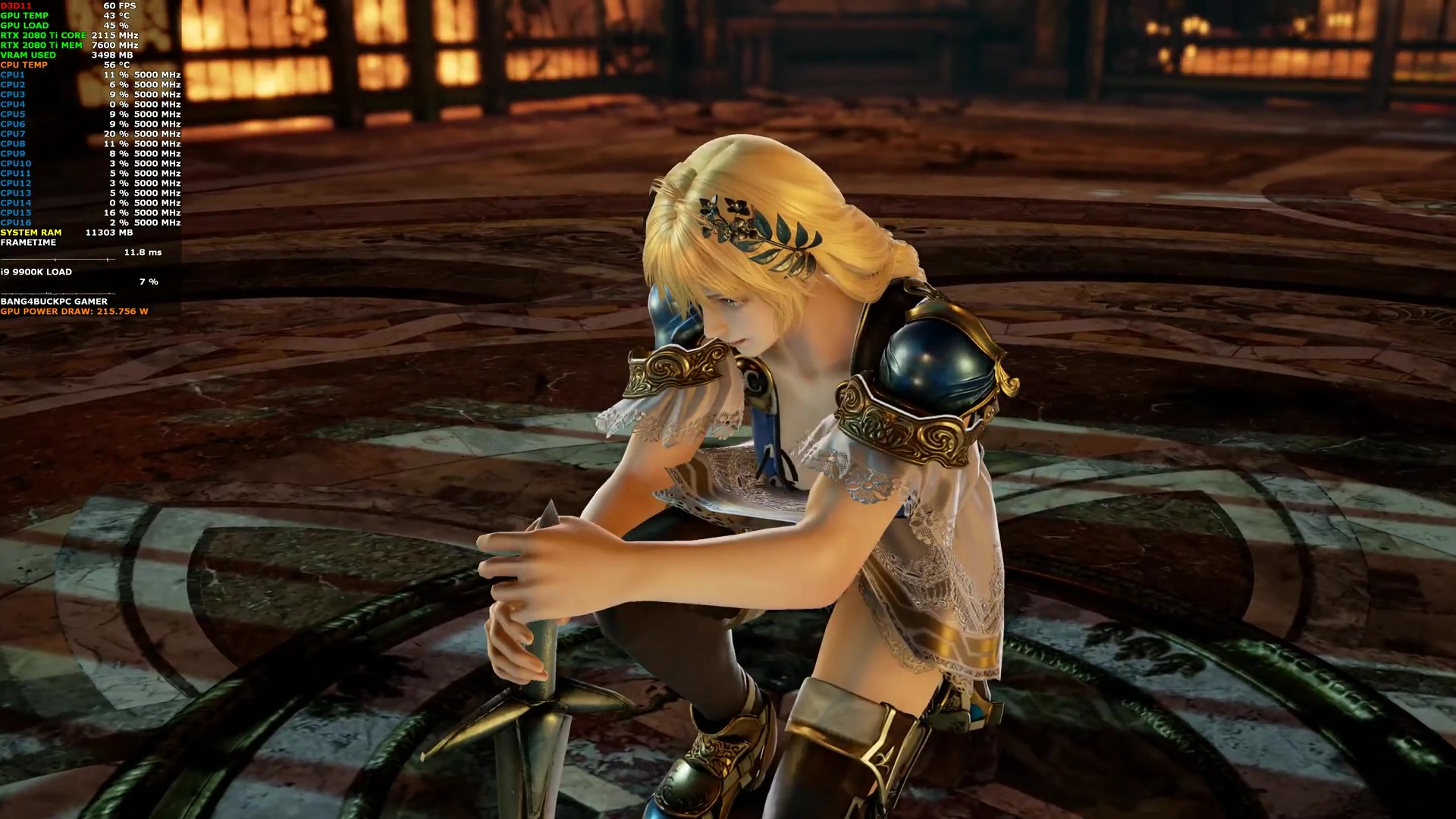 RTX 2080 Ti - i9 9900K 5GHz在《灵魂能力6》4K超高设置性能及游戏...