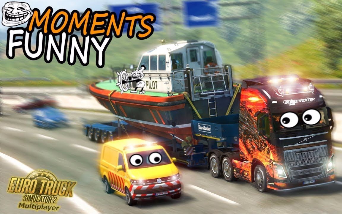 【Avgerho】欧洲卡车模拟2 联机 碰撞合集&欢乐时刻 #23