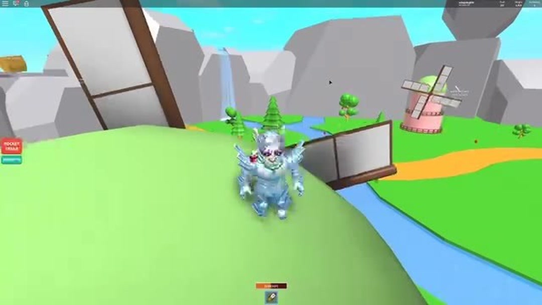 Roblox人体火箭模拟器2!变身钢铁侠!脱离地心引力飞向太空漫游