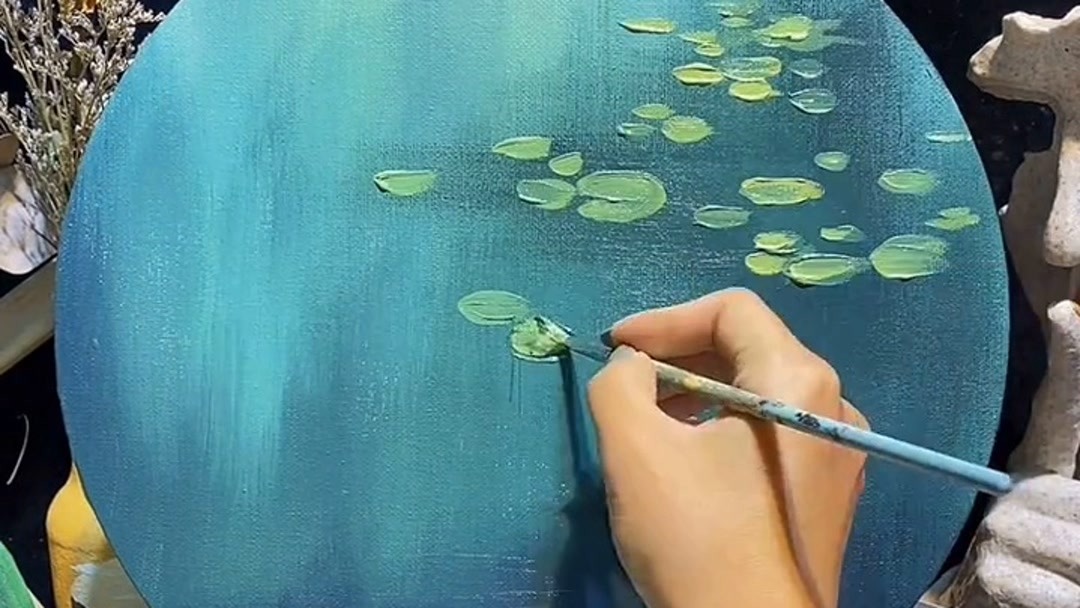画一幅简单易学的“睡莲”告别夏天～