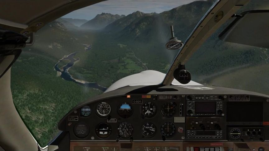 驾驶螺旋桨飞机,成功降落!