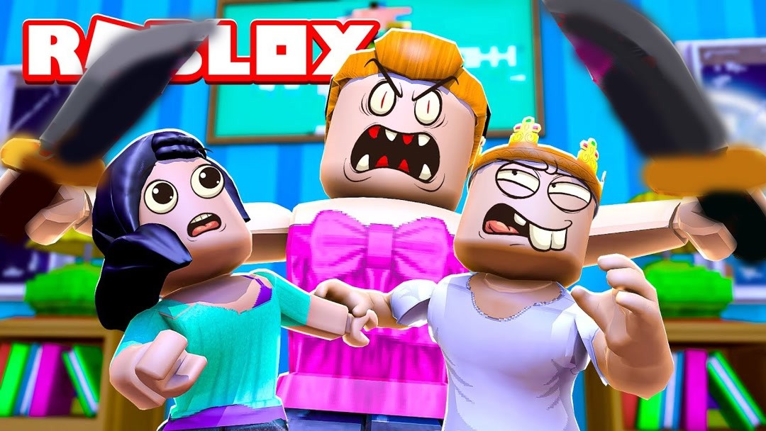 Roblox收养故事模拟器:怪物闯入家中!保姆变成了小丑?小格解说