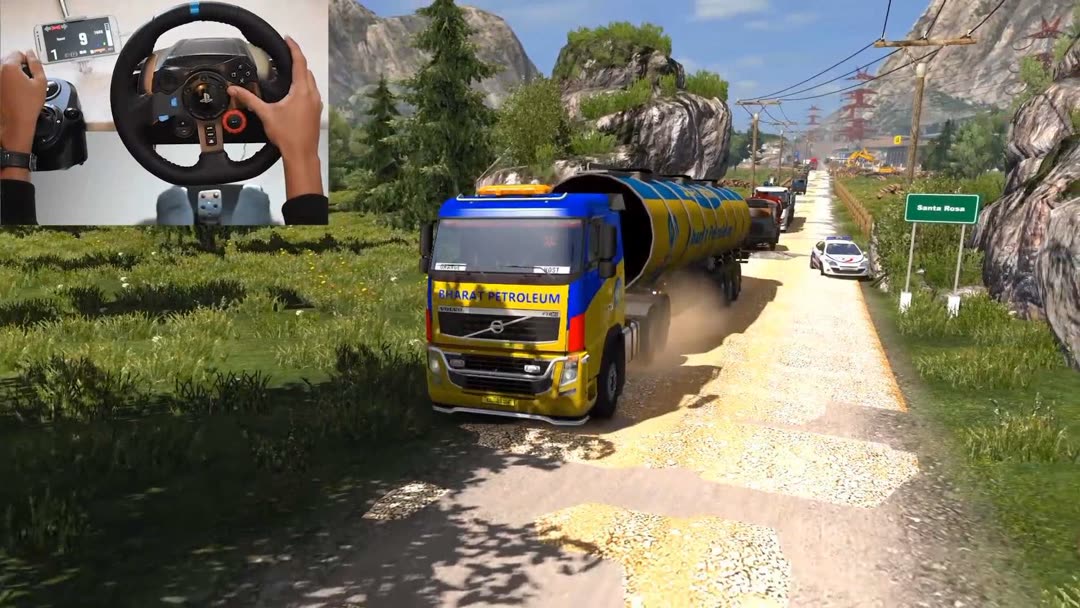 印度卡车司机在道路上挣扎_惊人的驾驶技能_欧洲卡车模拟器2