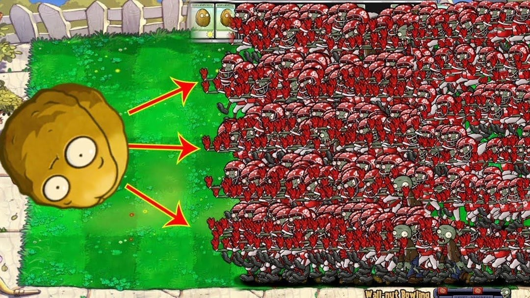 超级坚果能打赢这么多的僵尸吗?植物大战僵尸2搞笑无敌版