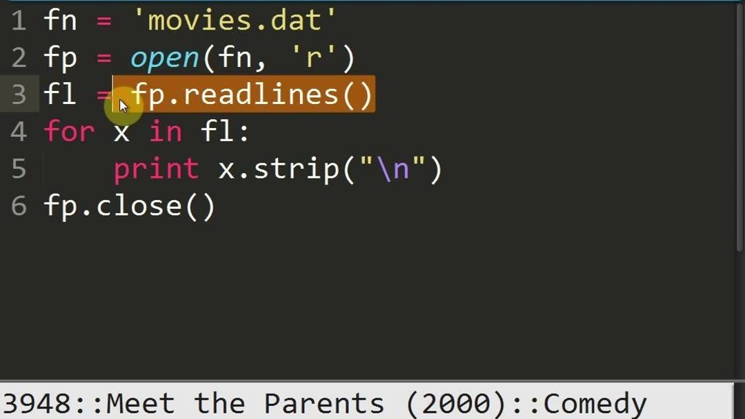 智普教育python学习视频教程 142 文件readlines函数