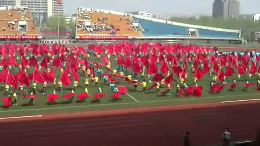 浙江工商大学运动会开幕式团体操,超级好看