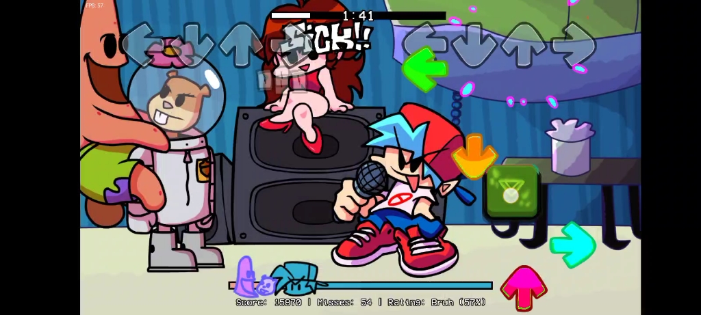 首发,海棉宝宝的模组。FNF 同人曲,优质模组。