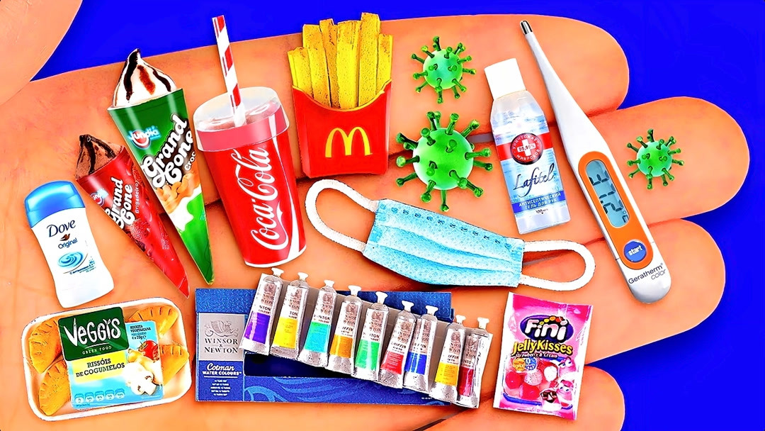 乐乐手作园:为你的芭比娃娃制作生活用品,口罩温度计要常备!