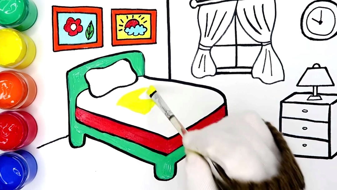 学习卧室简笔画