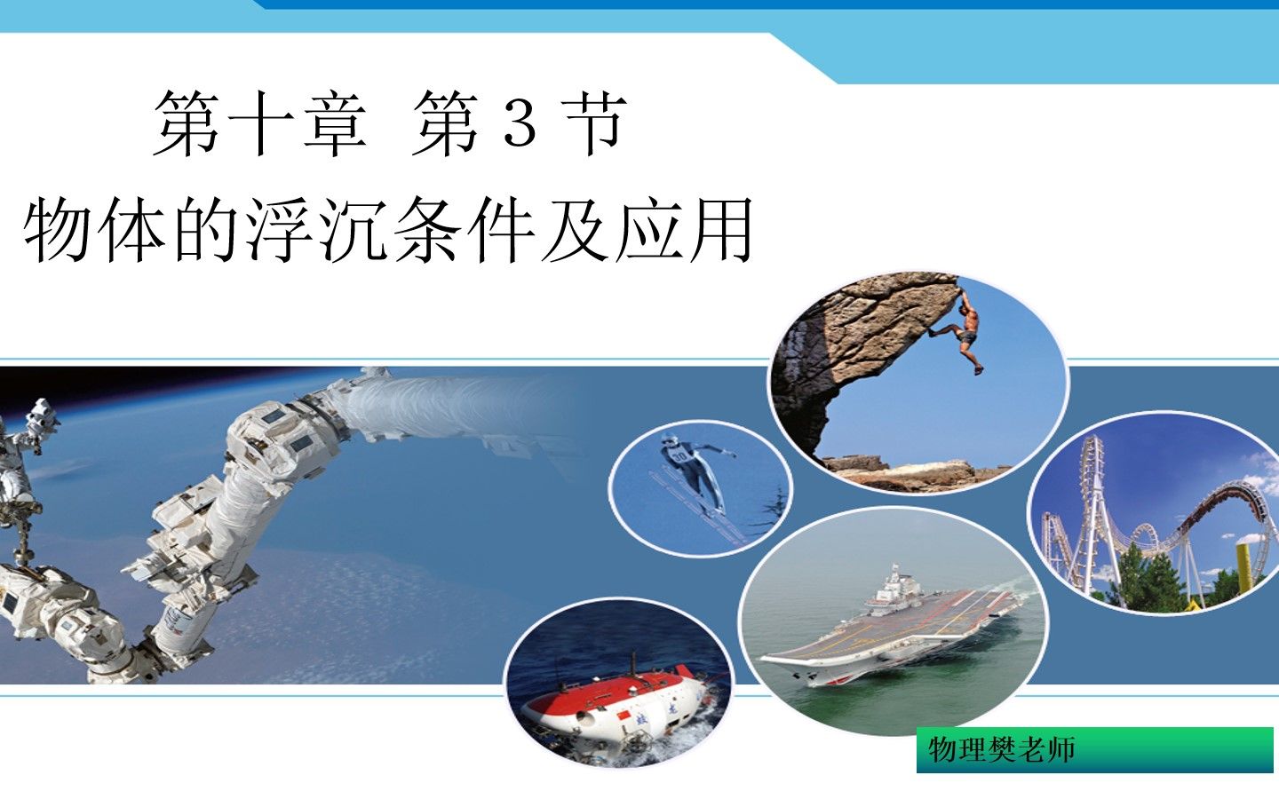 10.3物体的浮沉条件及应用