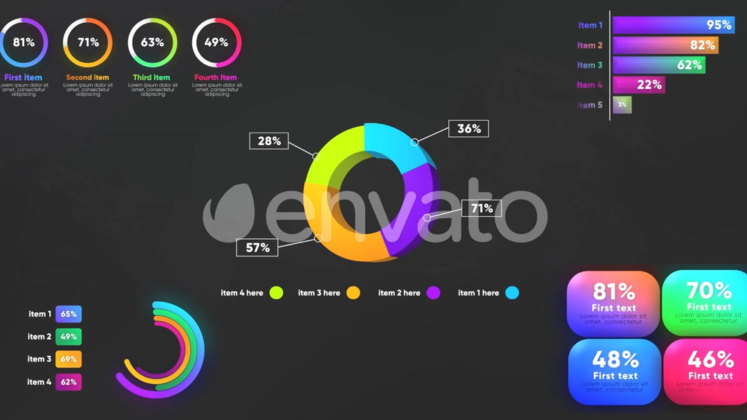 AE模板-数据可视化模板大数据可视化视频模板