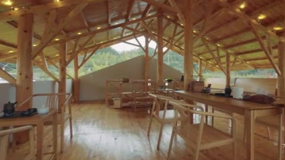 茶室空间设计之美,现代建筑理念与传统农村建筑的碰撞