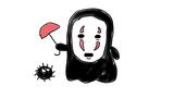 千与千寻动画角色卡通无脸男的简笔画画法 宝宝轻松学画画