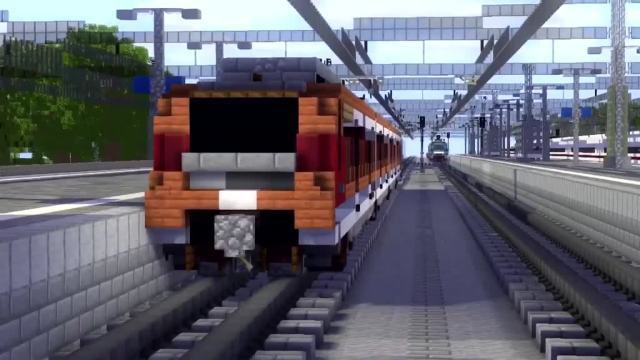 我的世界MC动画:德国列车模仿