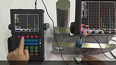 欧能达探伤仪2300.3600.CT30直探头操作.超声波探伤仪.探伤仪