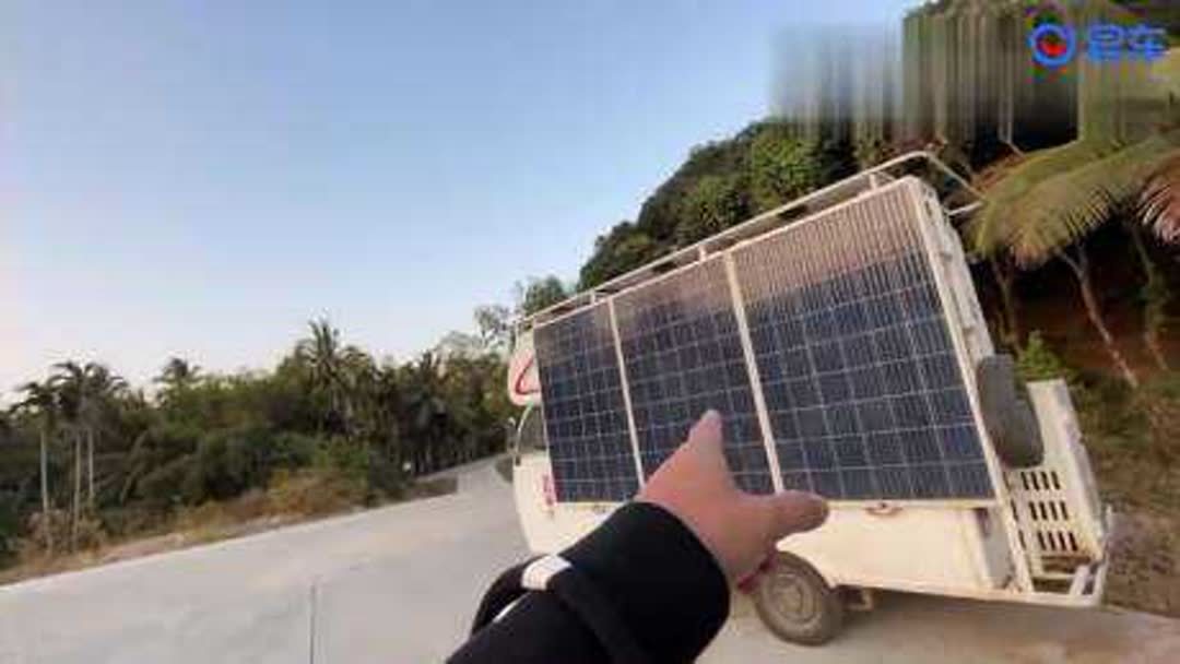 三亚房车旅行,发现三轮电动太阳能房车,老百姓的房车