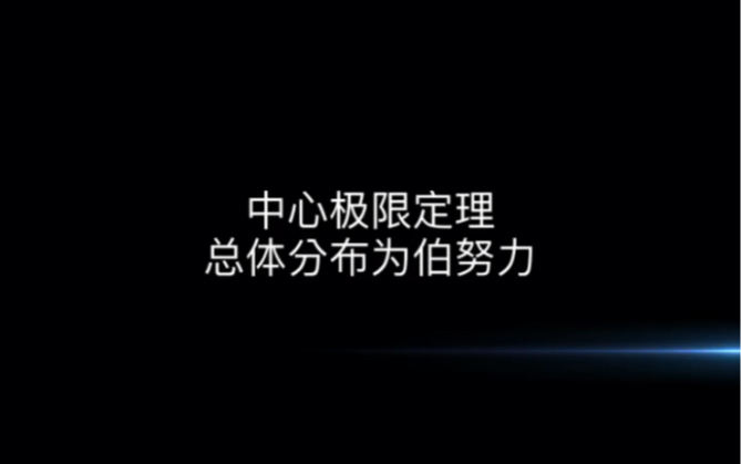 总体分布为伯努力分布的中心极限定理结果