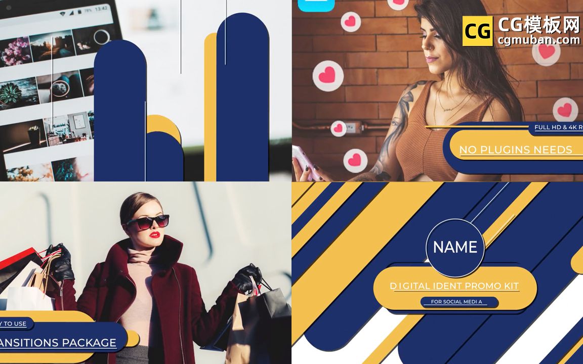 PR模板:企业宣传视频包装 自媒体财经商务个人商业品牌宣传时尚多彩...