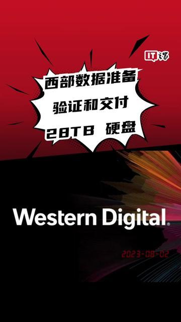 西部数据准备验证和交付 28TB 硬盘 #西部数据 #硬盘