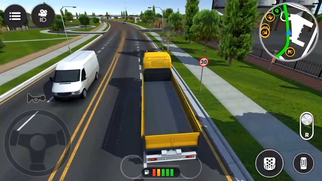 工程车益智动画 大卡车去港口拉货