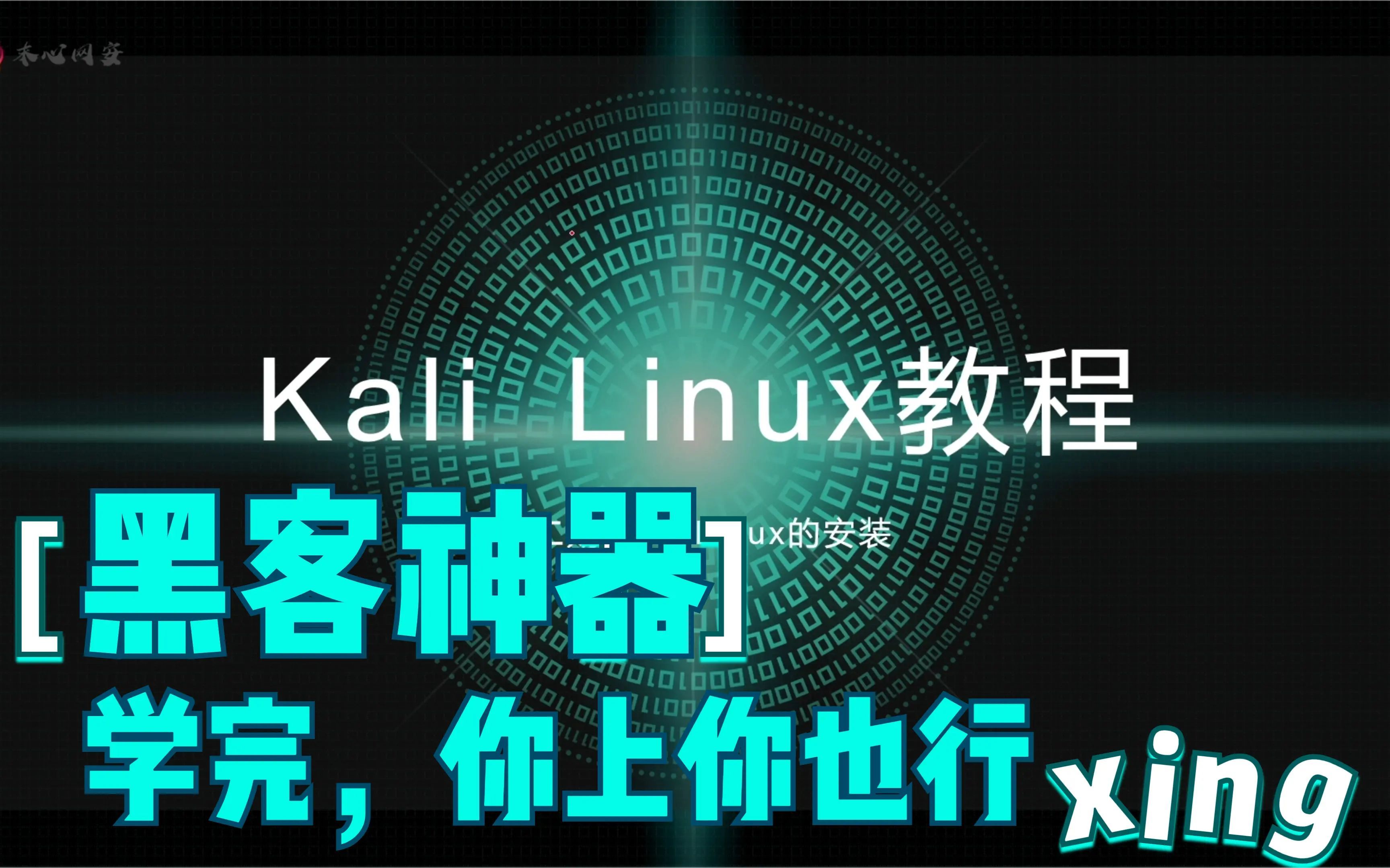 Kali Linux 零基础入门系列视频:第二期-安装和配置Kali