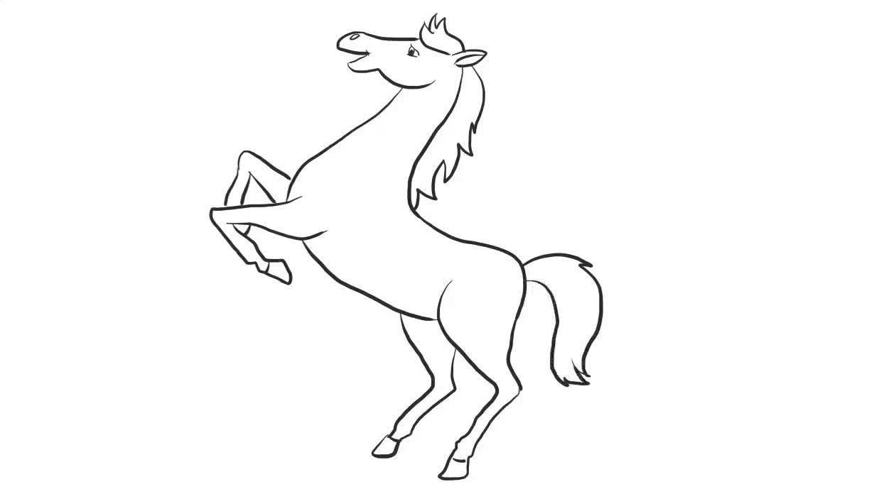 白龙马幼儿亲子简笔画 宝宝轻松学画画