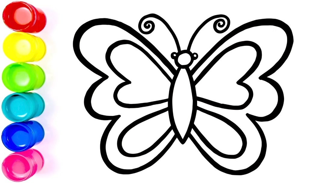 可儿早教启蒙乐园!儿童画画和学习颜色!花蝴蝶简笔画!