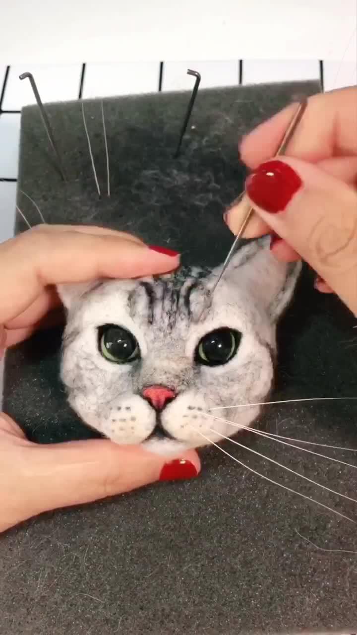 全网最全羊毛毡仿真猫制作教程