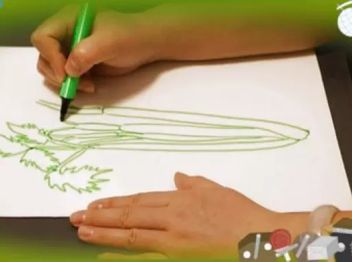 画芹菜,教小孩画画技巧教学视频,少儿水彩笔涂鸦绘画基础教程,乐成宝贝