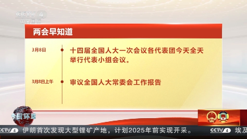 [今日环球]两会早知道 2023年3月8日