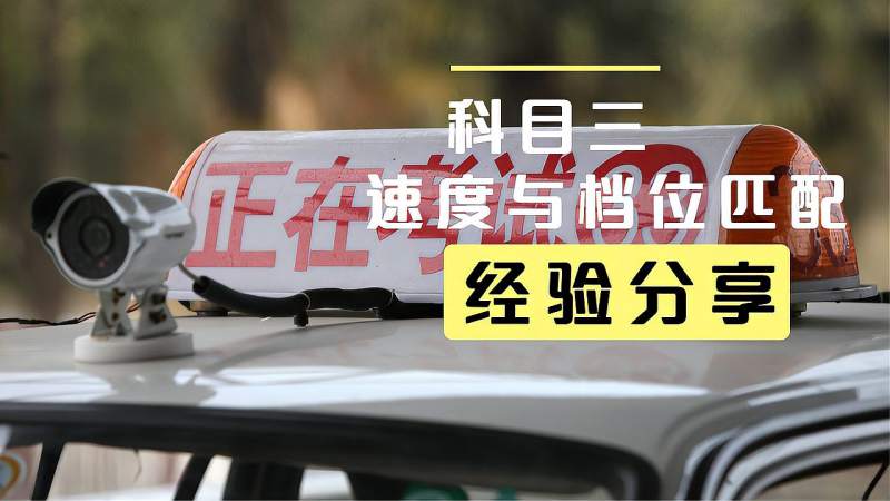 科目三考试最忌速度与档位不匹配,不会操作?一次教会你!