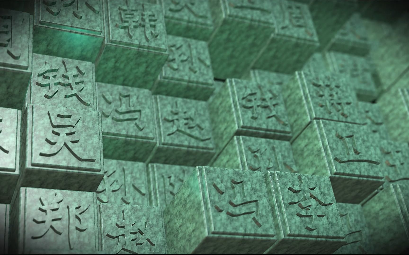 超酷的百家姓立体文字方阵片头AE模板