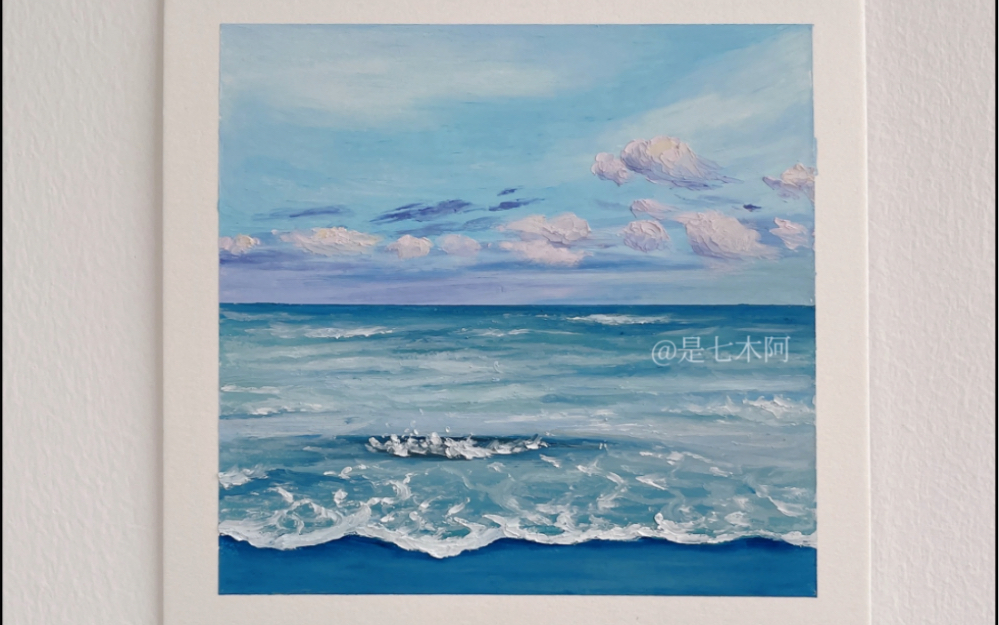 油画棒·明星片风格海|绘画教程|色号
