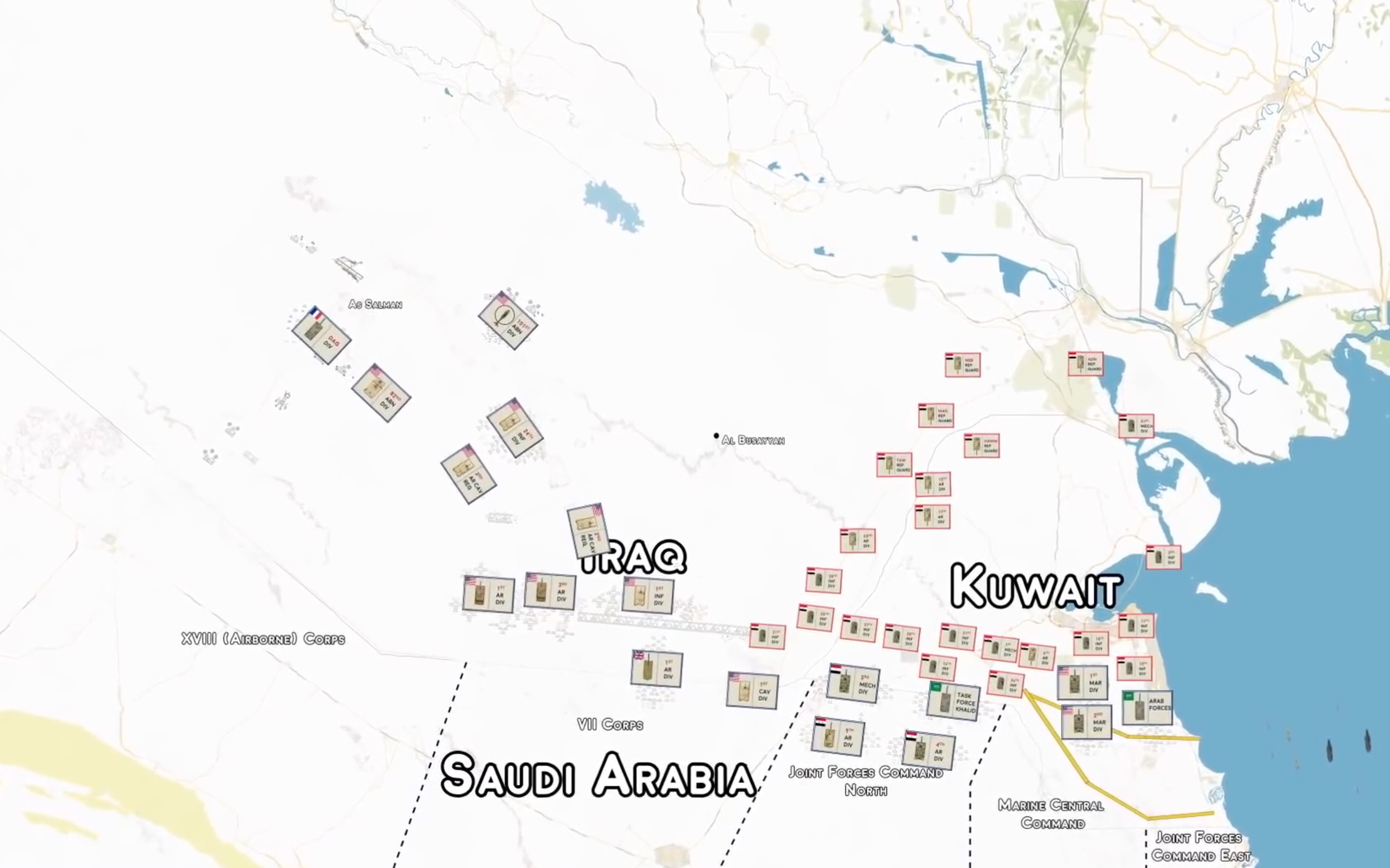 「精」【油管星海】沙漠风暴行动第二天地图推演(生肉)