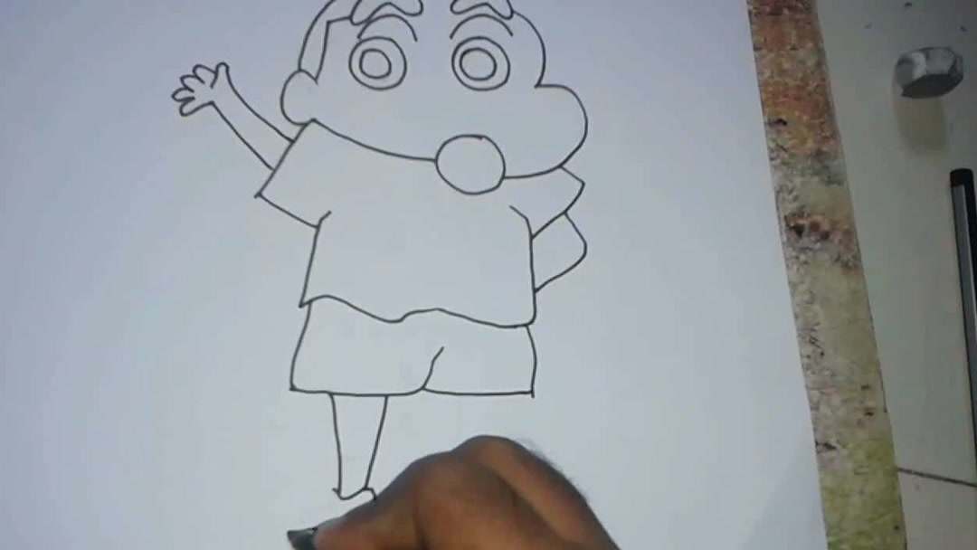 教小朋友简单画蜡笔小新