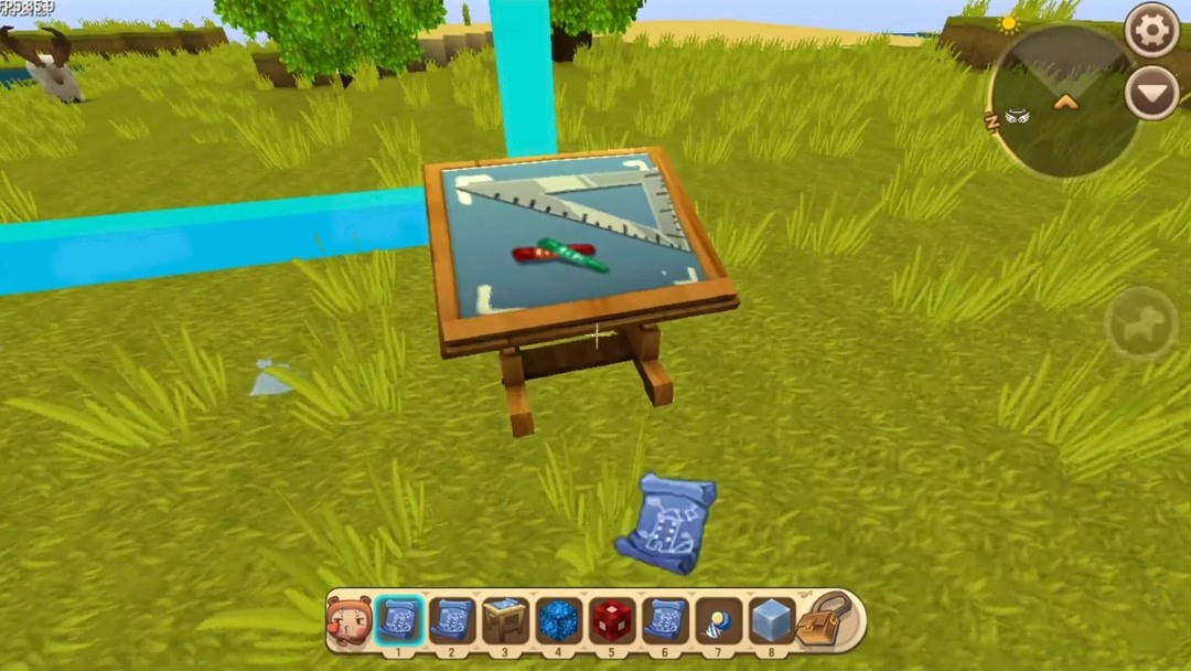 迷你世界:使用建筑蓝图复制立体水房子,我是第一个做出来吗?