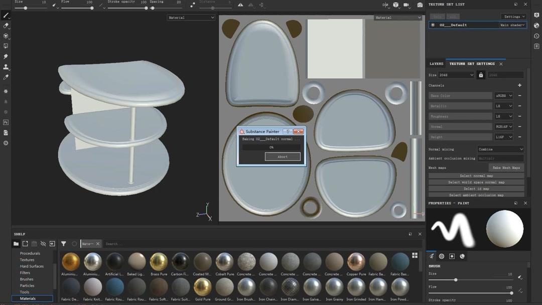 3Dmax半圆形桌子--第十节Substance