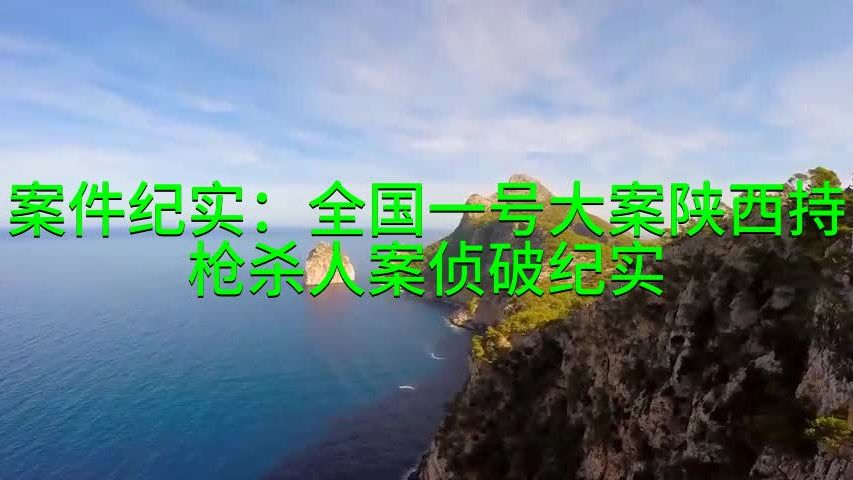 案件纪实:全国一号大案陕西持枪杀人案侦破纪实