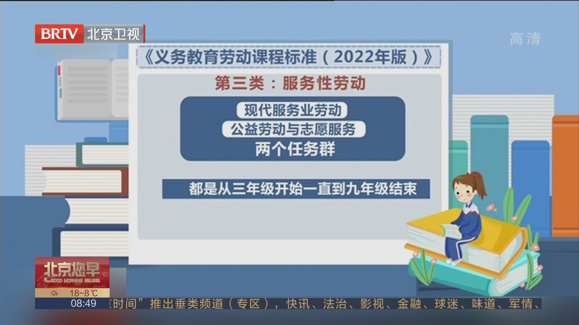 [北京您早]中小学今秋开设劳动课 新劳动课程内容包括三大类 十个任务群