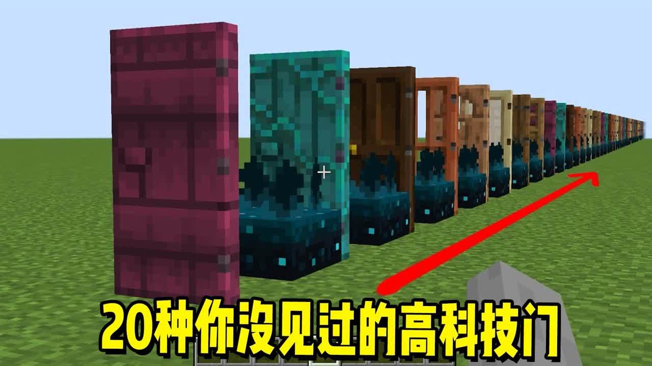 我的世界:20种你没见过的红石科技门!
