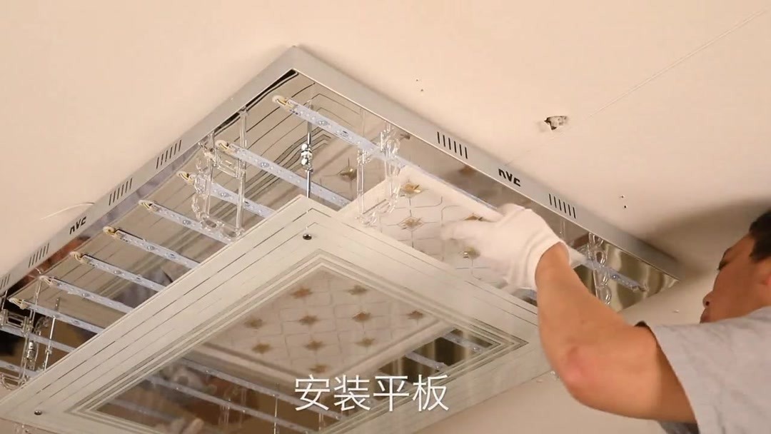 水晶客厅灯安装视频