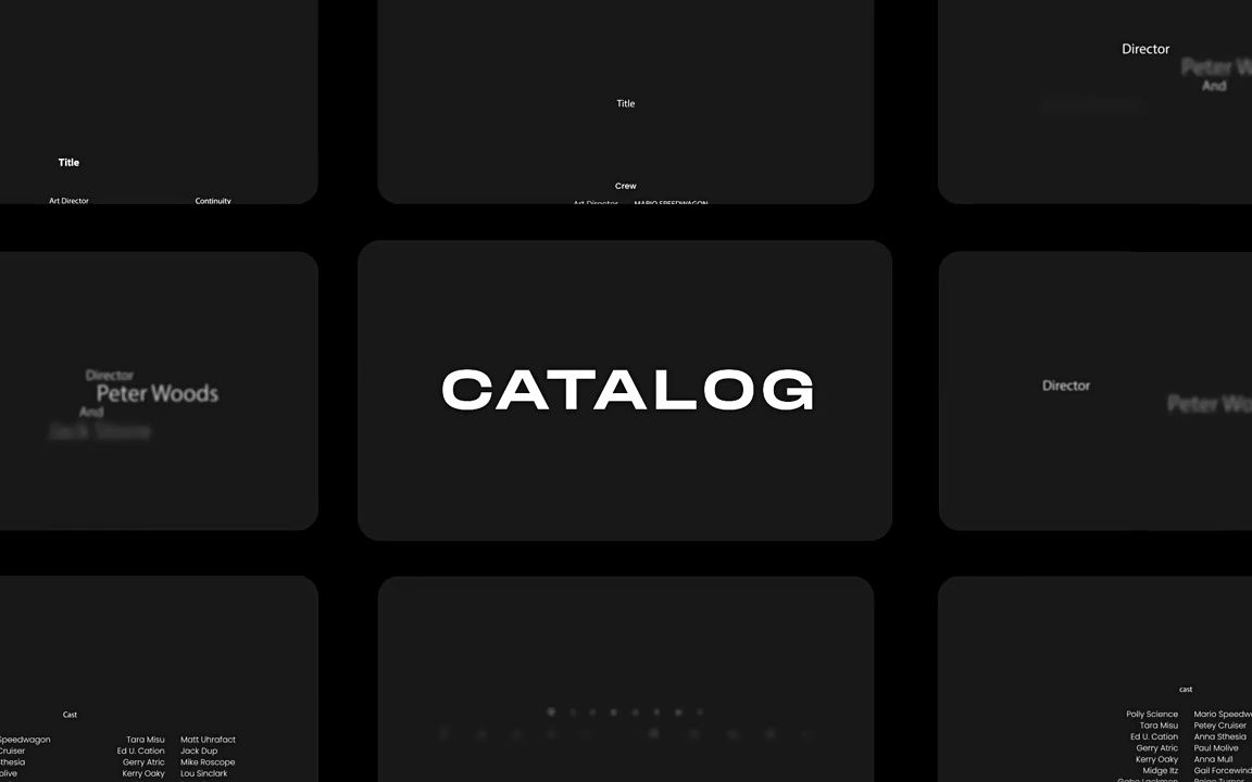 AE_PR模板-27组电影演职员表文字标题动画 Film Credits - VFX资源网