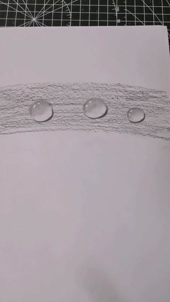 应粉丝要求,今天画个超简单水滴,省去中间环节一支铅笔就可以 画水珠 ...